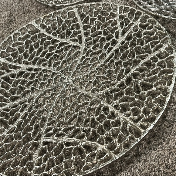 Wall Decor | Silver Textured Decorative Plates | Poshmark